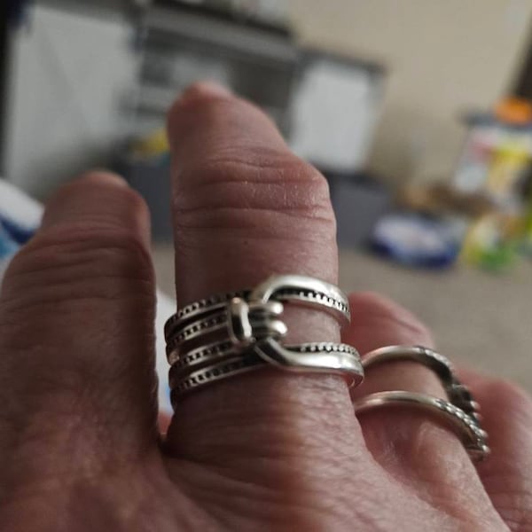 Thumb Adjustable Silver Guitar Ring - Guitar Jewelry - Music Ring ...