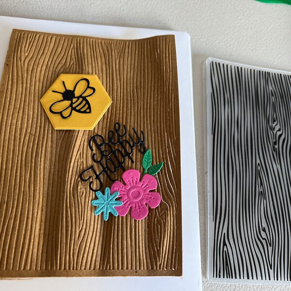 Wood Grain Embossing Folder - Paper Embossing - Paper Craft Embosser ...
