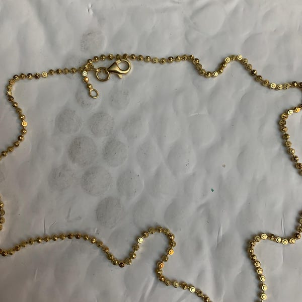 Station Chains, Diamond Cut, Station Chain Necklace, 925 Sterling ...