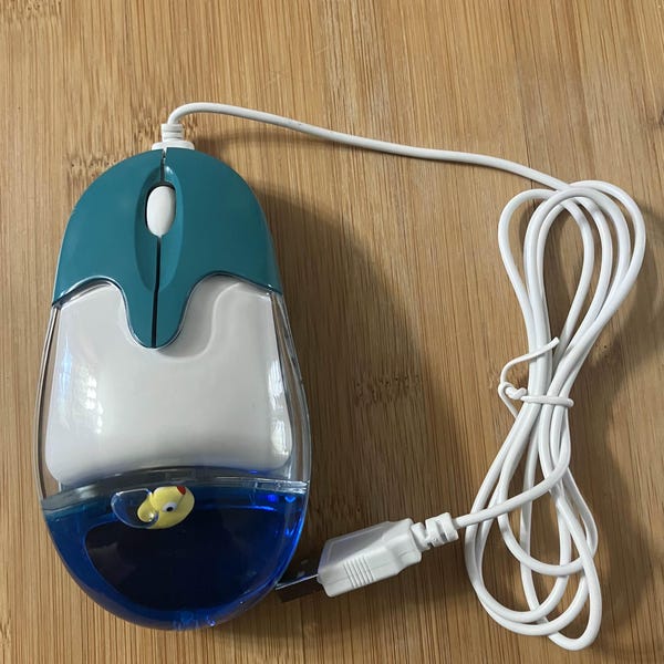 Y2K Aqua Style Mouse (USB) With Duck Floater - Etsy
