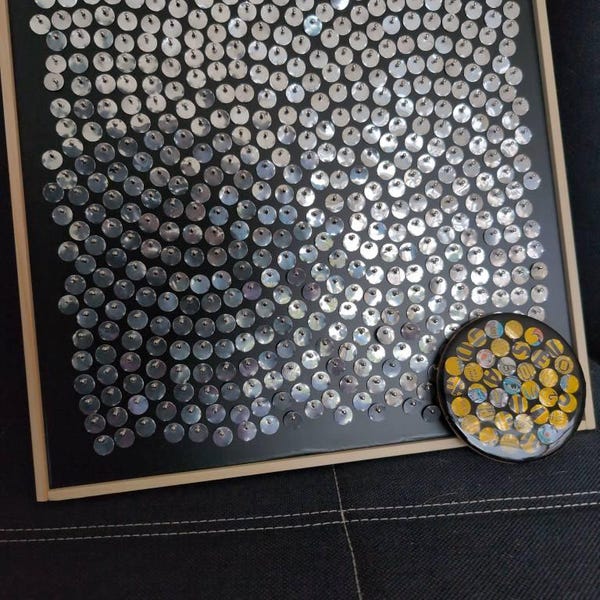 Shimmering Mosaic Wall Art: Recycled Aluminum Soda Can Decor - Etsy