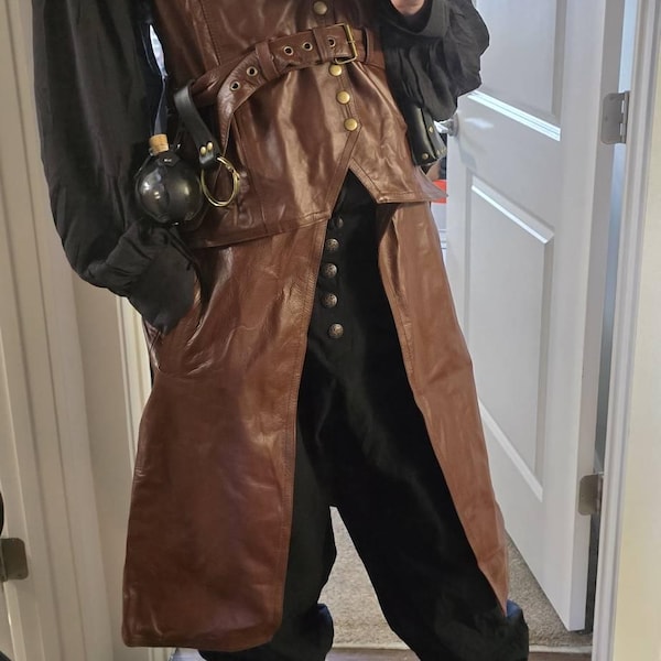 Genuine Black Leather Steampunk Vest for Women | Real Leather Gothic ...