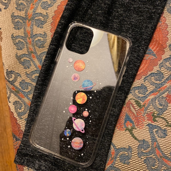 Galaxy Planets Phone Case Space Cover for iPhone 17 16e 15 14 13 Pro ...
