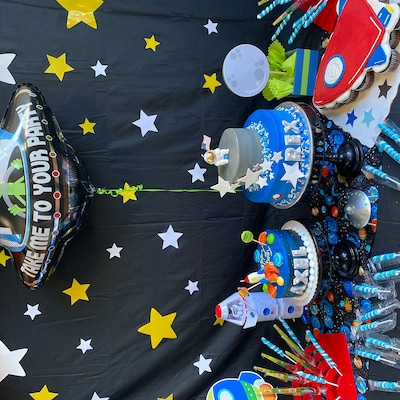 Outer Space Table Runner With Planet Design: Accent Table Mat or Runner ...