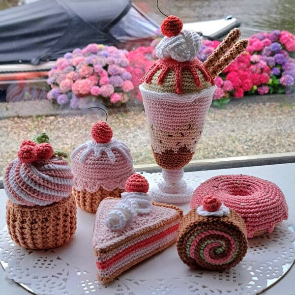 Pastel Mini Sweets Set Crochet Pattern - Etsy