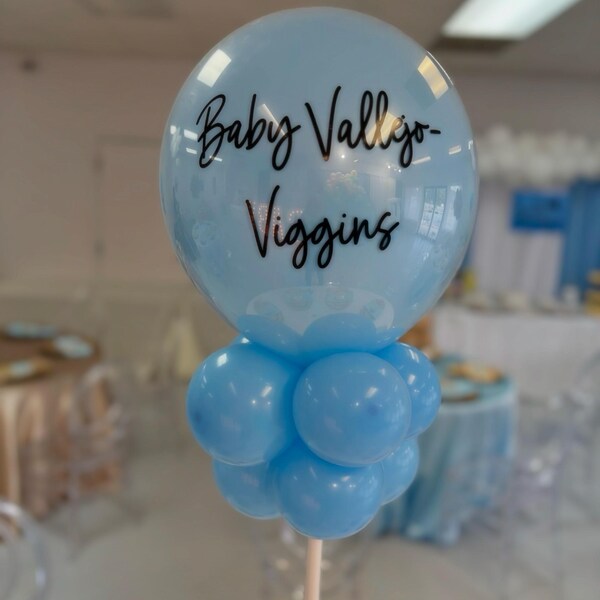 Custom Balloons Custom Balloon Decal Personalized Balloons Clear Round ...