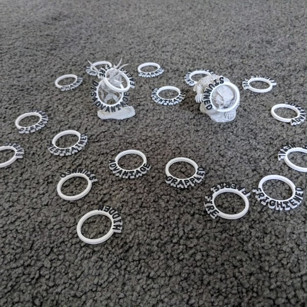 Condition Rings / Status Effect Markers for Dungeons and Dragons 5e ...
