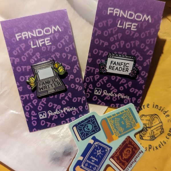 Fanfic Writer Pin, Fandom Enamel Pin, Anime Enamel Pin, Fanfic Writer ...