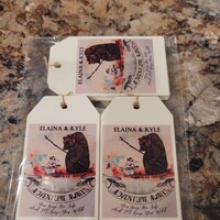 Custom Square Tags With Your Words or Logo, Wedding Favors, Gift Tags ...