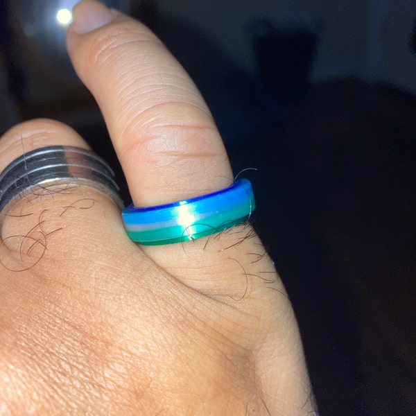 LGBTQ Fidget Rings, Pride Flag Fidget Rings, Pride Month, LGBTQ Flag ...