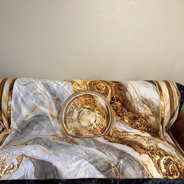 Greek Key Black Gold Medallion Shoulder Handbag - Etsy