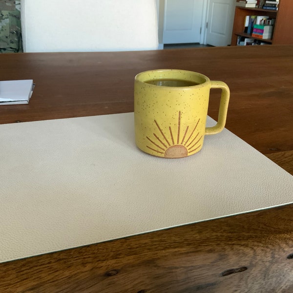 Sunrise Mug - Lemon Creme, Handmade, Wheel Thrown, Food Safe Glazes ...