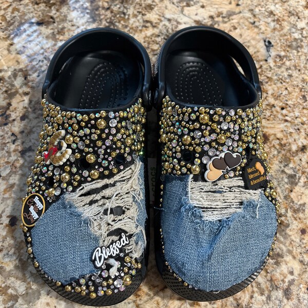 Bedazzled Crocs - Etsy