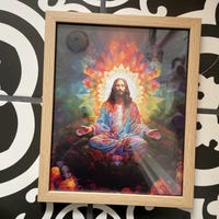 Prayer Art of Jesus Poster All Sizes, Jesus Meditation Art Print ...