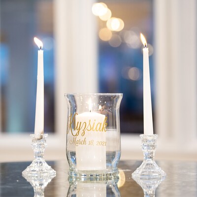 Unity Candle Holder Set Unity Ceremony Wedding Gift Union Ceremony ...