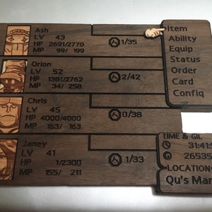 Custom Wooden Final Fantasy 9 Menu Screen With Characters You Can Pick ...