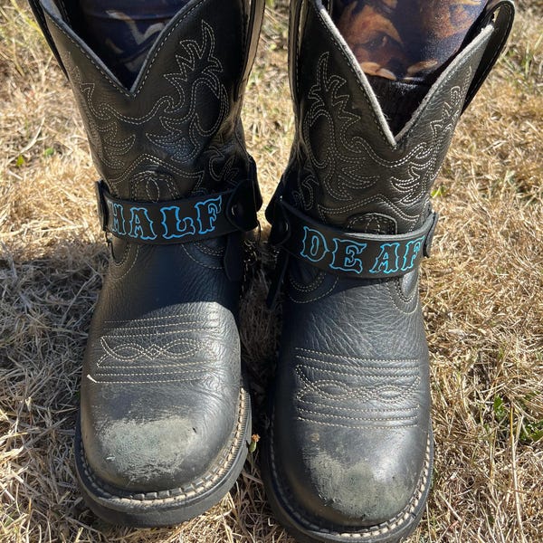 CUSTOMIZABLE - Custom Leather Boot Harness Set - Etsy