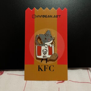 Fast Food Cat Hard Enamel Pin Burger - Etsy