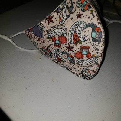 Swear Word Fabric Sweary Pinups and Tatts by Cynthiafrenette Adult ...