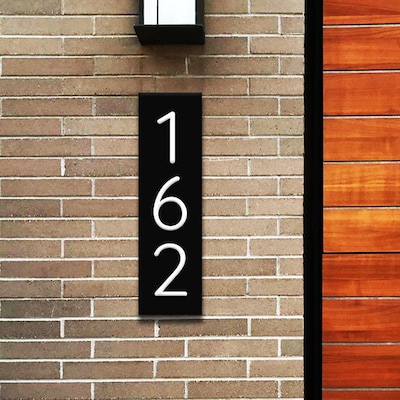 Modern House Numbers Available in Vertical and Horizontal Directions ...