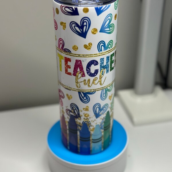 20oz Skinny Tumbler Design Sublimation Template Teacher, Teacher Png ...