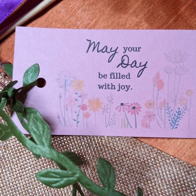 May Day Tag spring Gift Tag, Floral Notecard, Printable - Etsy