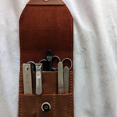 Custom Manicure Case, Scissor Sheath Case, Leather Scissors Holder - Etsy