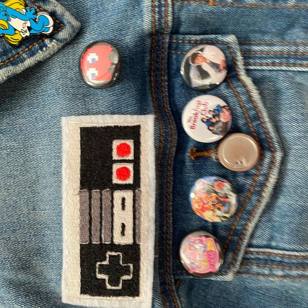 CONTROLLER-- Nintendo Throwback Embroidered Iron-on NES Patch - Etsy
