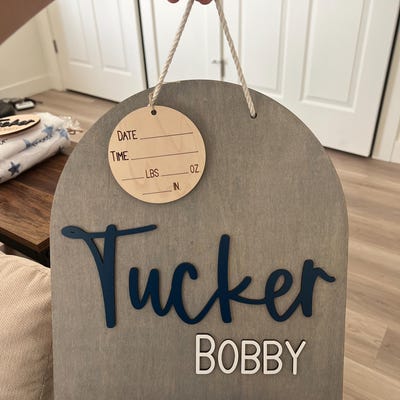 Personalized Pregnancy Announcement Sign, Coming Soon Baby Announcement ...