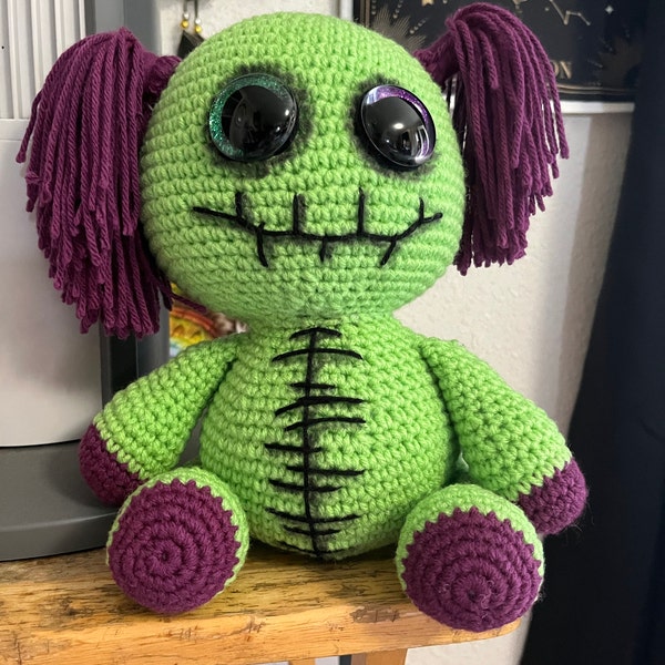 Green Voodoo Doll Crochet Pattern - Amigurumi Doll PDF Tutorial - Etsy