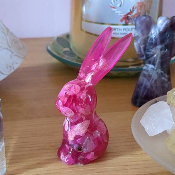 Crystal Resin Art Orgonite Crystal Crescent Moon New Moon Altar Waning ...