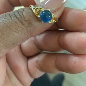 14K Gold Mood Ring Dainty Ring for Women Feeling Stone Ring - Etsy