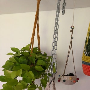 The Random Pots Collection Handmade Ceramic Hanging Planters, Succulent ...