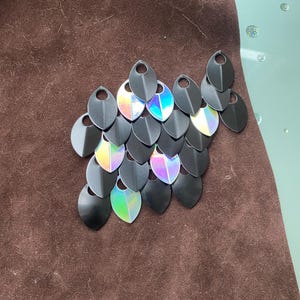Iridescent Scalemail Chainmail Cape Shoulder Scalemaille Scale Mail ...