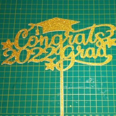 Congrats Grad 2024 SVG Cake Topper, Congrats Cake Topper Svg, Class of ...