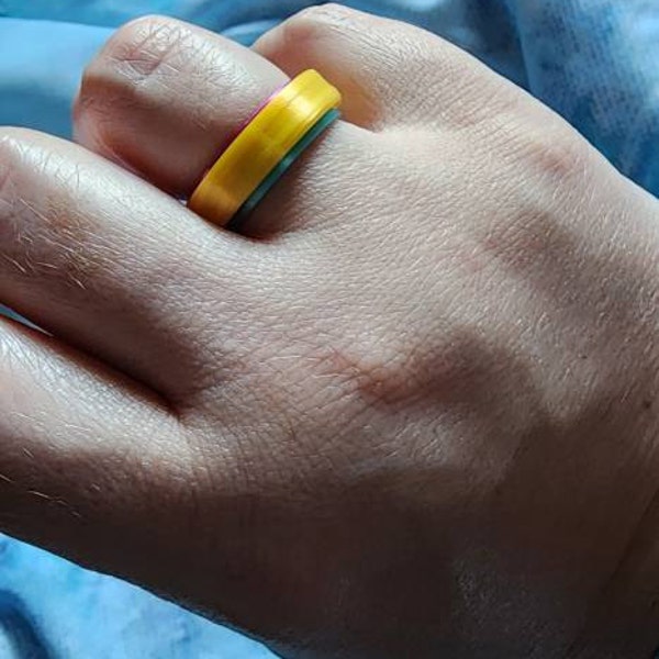 LGBTQ+ Fidget Rings, Pride Flag Fidget Rings, Pride Month, LGBTQ+ Flag ...