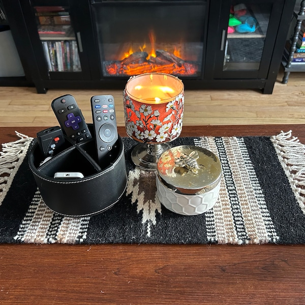 Woven Wool Table Rugs, Choose Your Color 20" X 10" Boho Aztec House ...