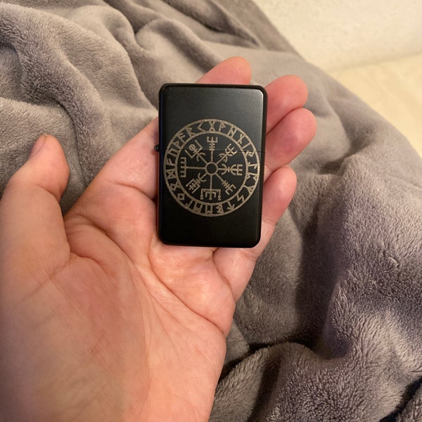 Vegvisir Viking Norse Rune Compass - Engraved - Handmade in the UK ...