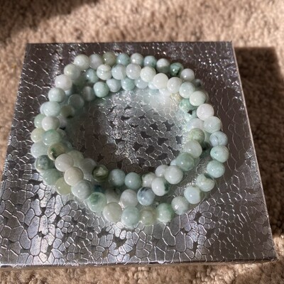 Djade-new Certified Natural Yellow Grade A Jadeite Jade Beaded Bracelet ...