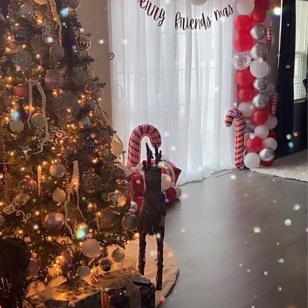 Merry Friendsmas Banner | Christmas Party Decorations | Friendmas Party ...