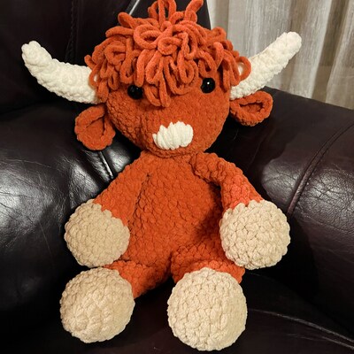 Benny the Highland Cow Pattern, Crochet Highland Cow Pattern Only - Etsy