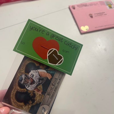 Football Valentines Day Cards for Kids School Classroom Exchange, You ...