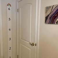Growth Chart Ruler 3D | Playroom Decor | Wall Ruler | Personalized Wood ...