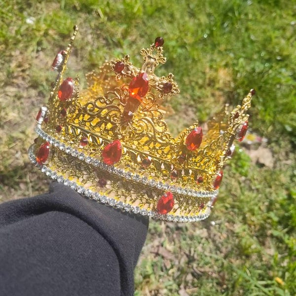 BUFFALO SKULLS Gothic Crown, King Crown, Male Crown, Men's Crown ...