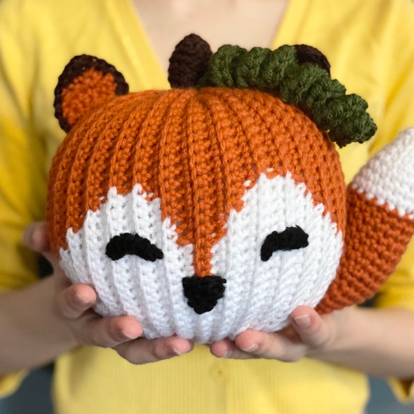 CROCHET PATTERN X Crochet Fox Pumpkin, English Written Pattern, PDF ...