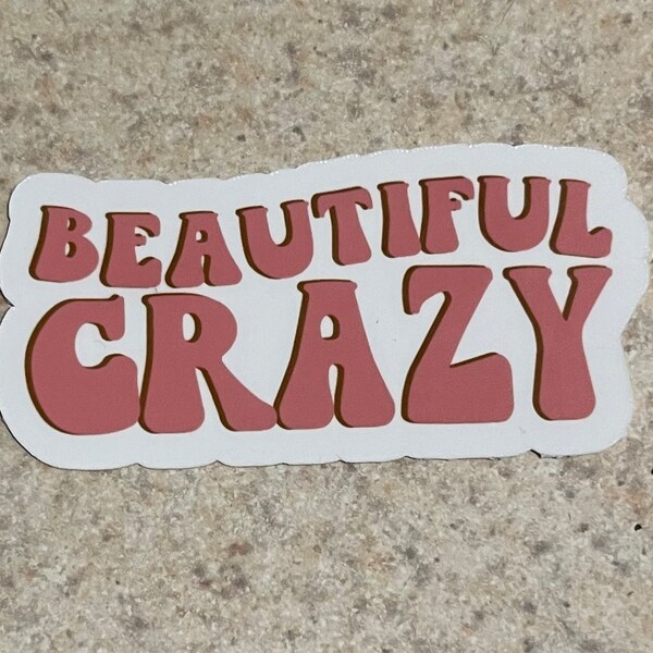 Beautiful Crazy Sticker Waterproof Stickers for Water Bottle Laptop ...
