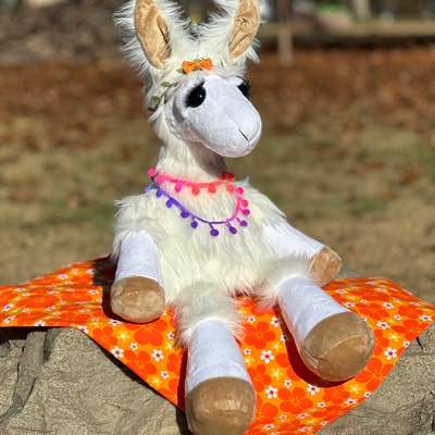 Plush Llama or Alpaca Sewing Pattern and Tutorial Llofty Llama and ...