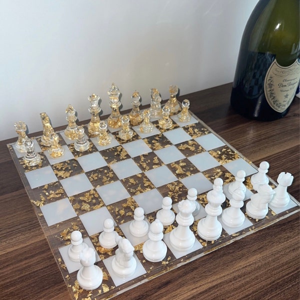 Beautiful Custom Made Resin Chess Set - Etsy