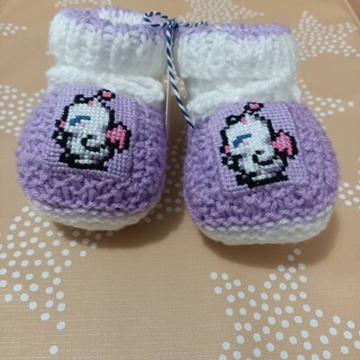 League of Legends Poro Inspired Knitted Baby Booties, Newborn Knitted ...