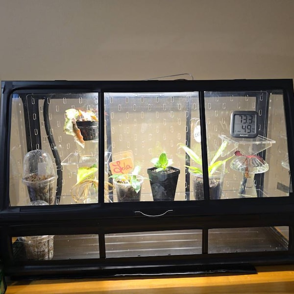Akerbar Large Pegboard and Shelf Acrylic Kit - Ikea Greenhouse - SKADIS ...
